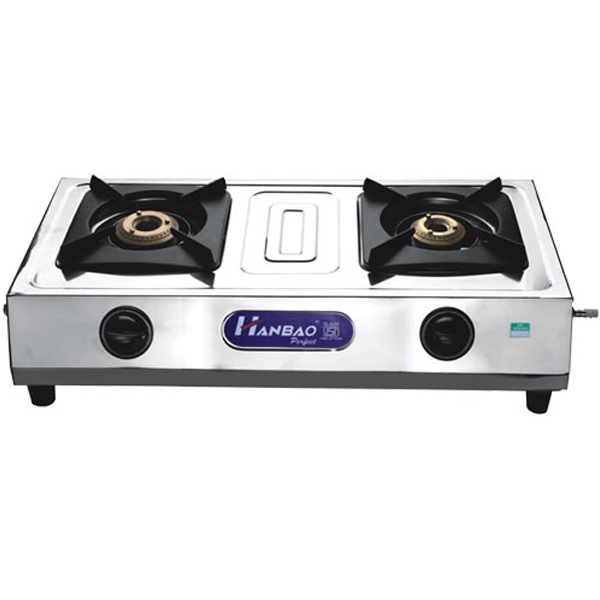Buy HANBAO PERFECT 2BURNER SS LPG STOVE kitchen Appliances | Vasanthandco